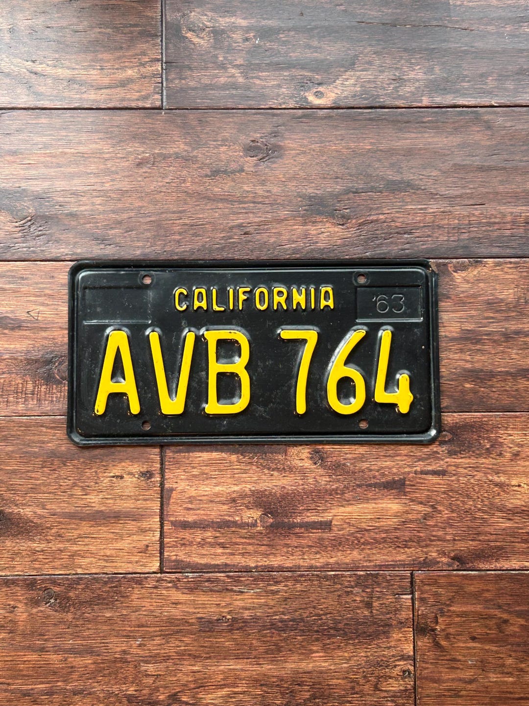 License Plate California, California License Plate 1963, Old California ...