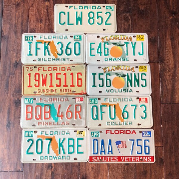 Florida License Plates - Etsy