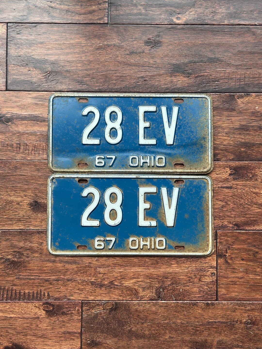 License Plate Pair Ohio 1967, Vintage License Plates, License Plate ...