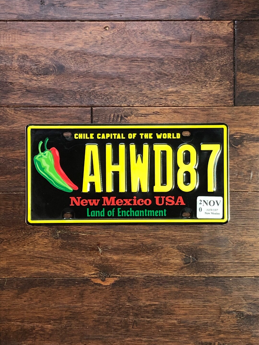 License Plate New Mexico Chili Pepper, New Mexico License Plate Pepper ...