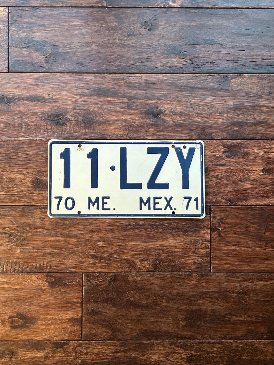 License Plate Mexico 1970 1971, Old Mexico License Plate 1970s, Mexico ...