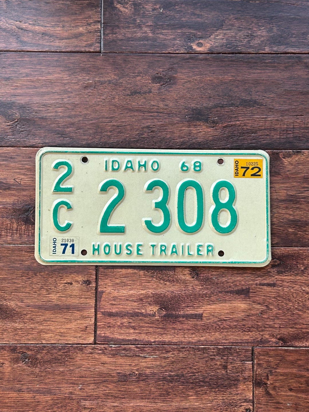 License Plate Idaho, Idaho License Plate 1968, House Trailer License ...