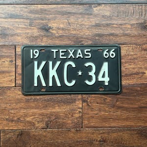 License Plate Texas 1966, Vintage Texas License Plate 1966, Texas ...