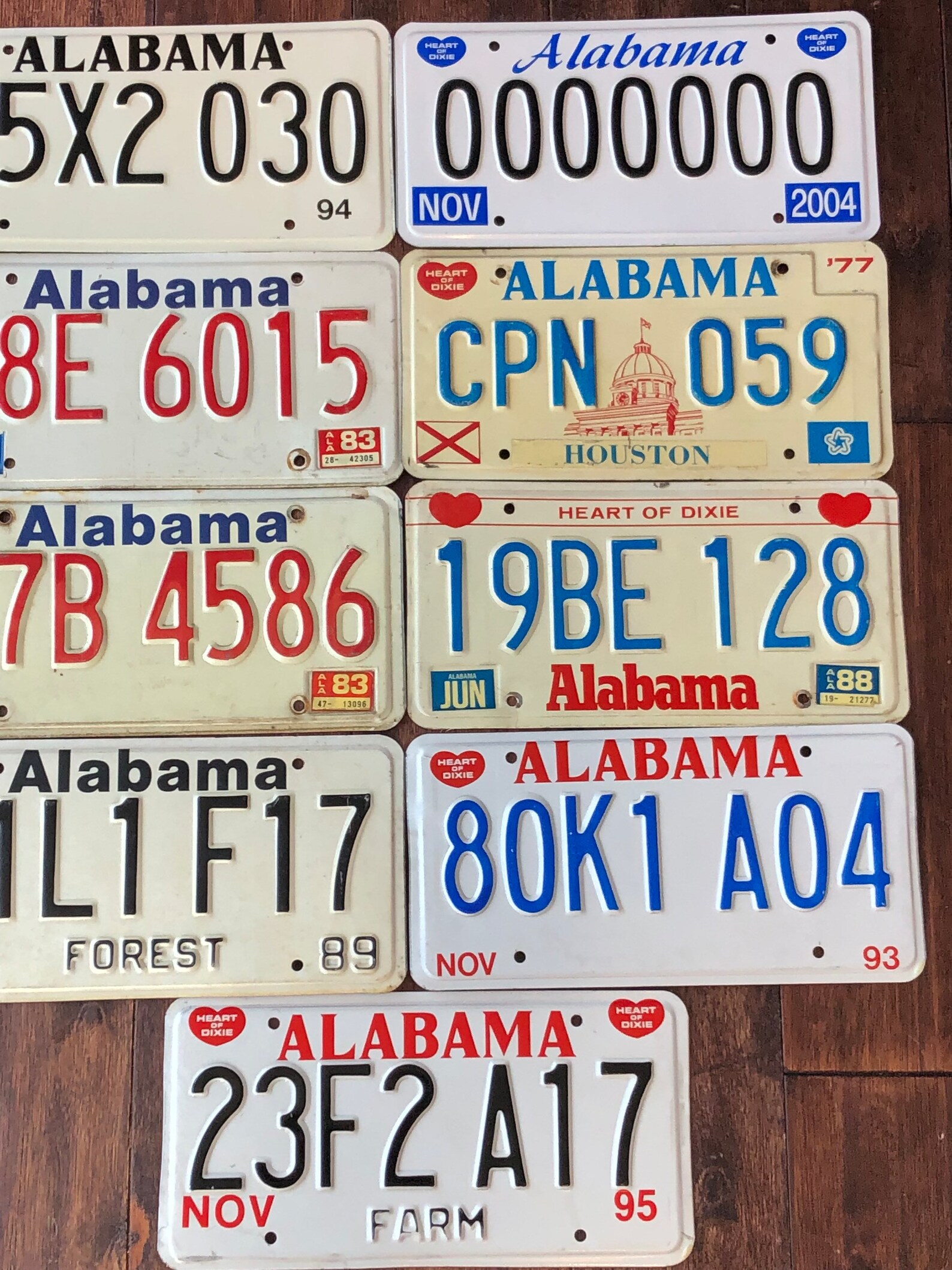 Alabama License Plates Your Choice, Vintage Alabama License Plates 1977 ...
