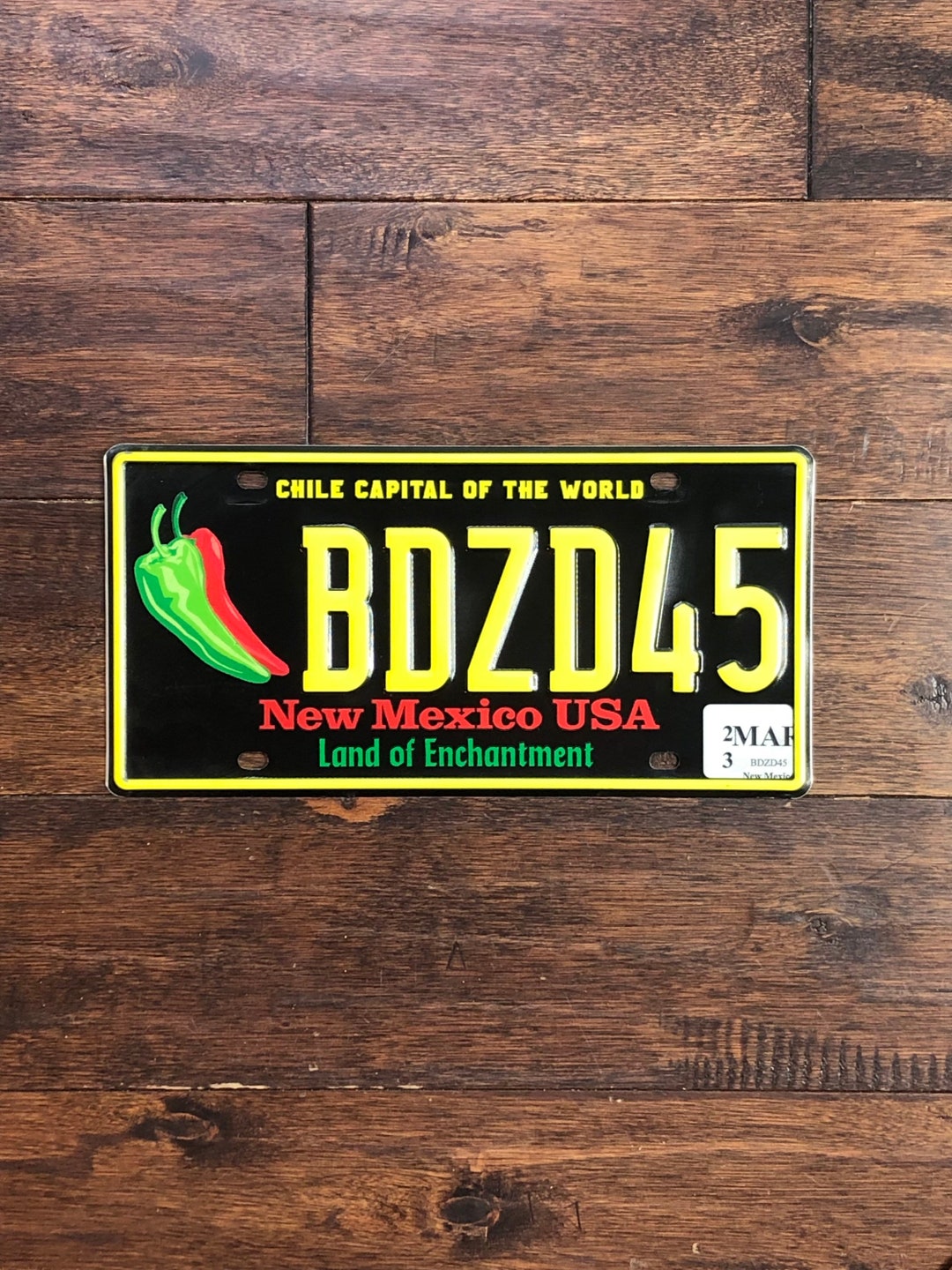 License Plate New Mexico Chili Pepper, New Mexico License Plate Pepper ...