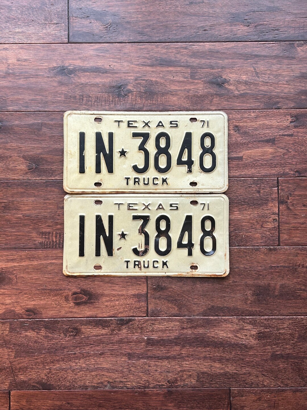 License Plates Texas 1971 Pair Truck, Texas 1971 Pair Truck, Texas ...
