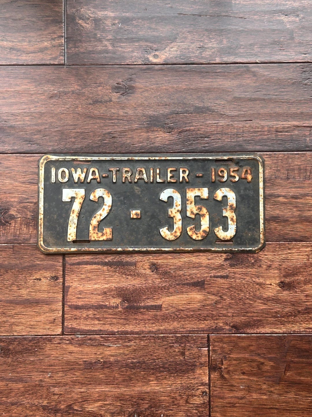 License Plate Iowa 1954, 1954 License Plate Iowa Trailer, License Plate ...