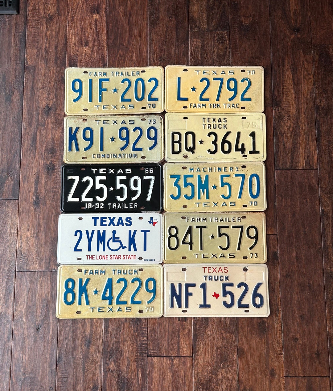 Texas License Plates Your Choice, Vintage Texas License Plates, 1966 ...