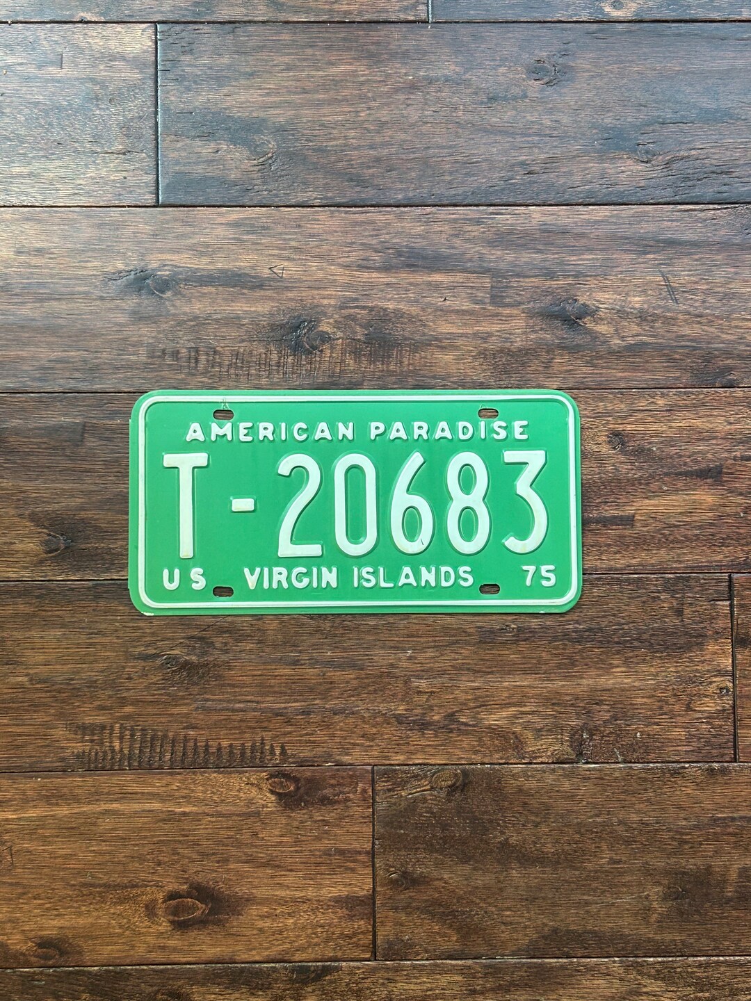 U.S Virgin Island License Plate 1975, License Plate Us Virgin Islands ...