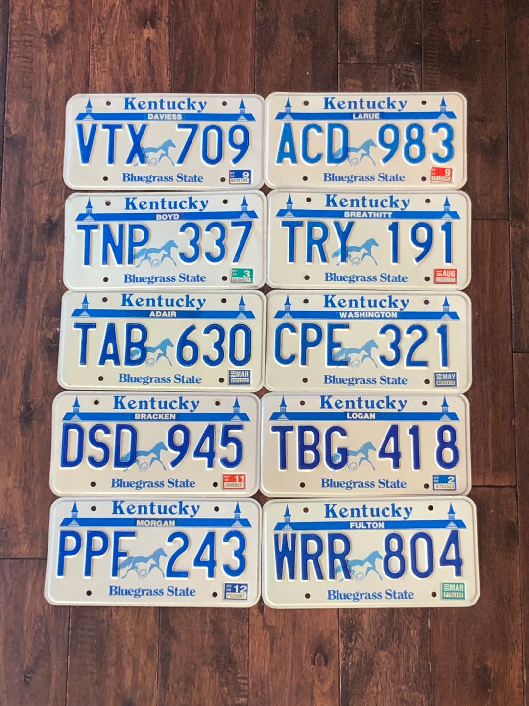 Kentucky Choice of License Plate, Pick Your Plate, License Plate ...