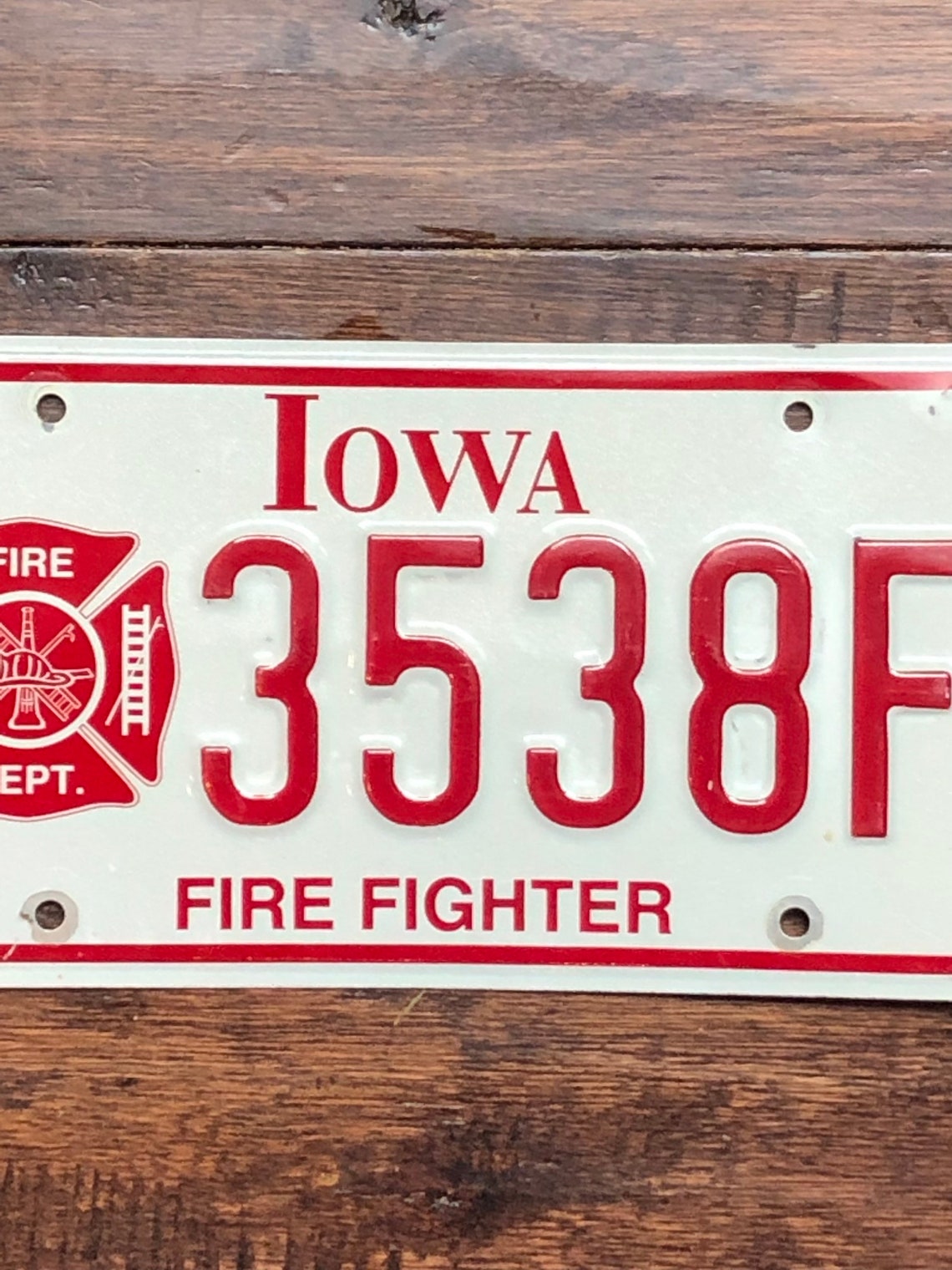 License Plate Iowa Firefighter, Iowa Firefighter License Plate ...