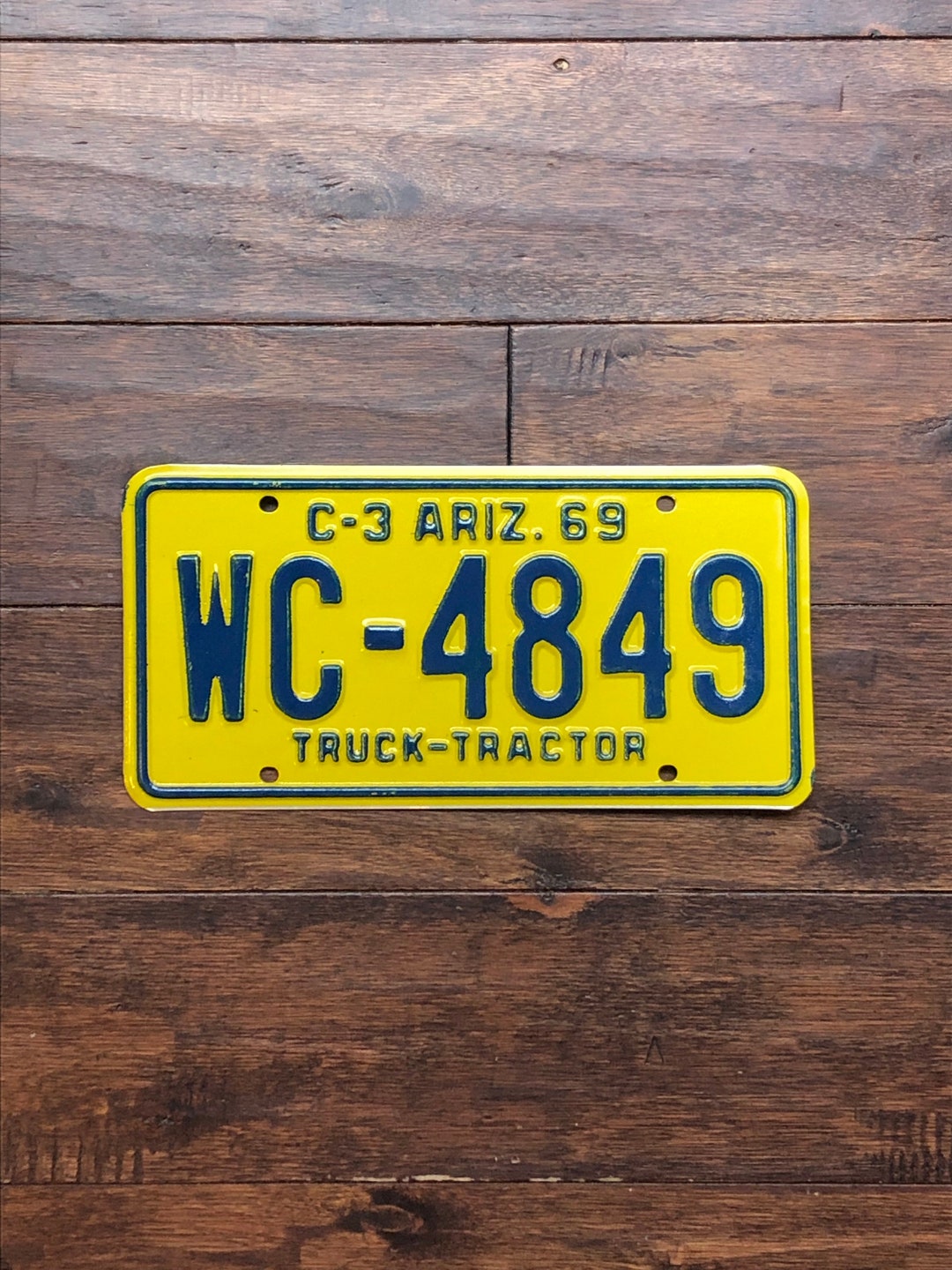 License Plate Arizona 1969 Truck-tractor-arizona License Plate 1969 ...