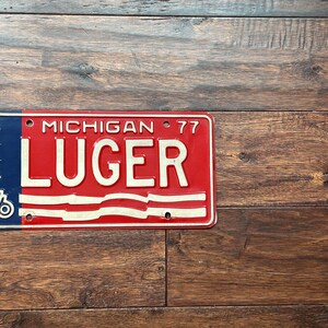 License Plate Michigan Vanity, Vintage Michigan License Plate Vanity ...