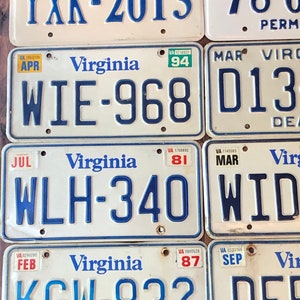 Virginia Choice of License Plate, Pick Your Plate, License Plates ...