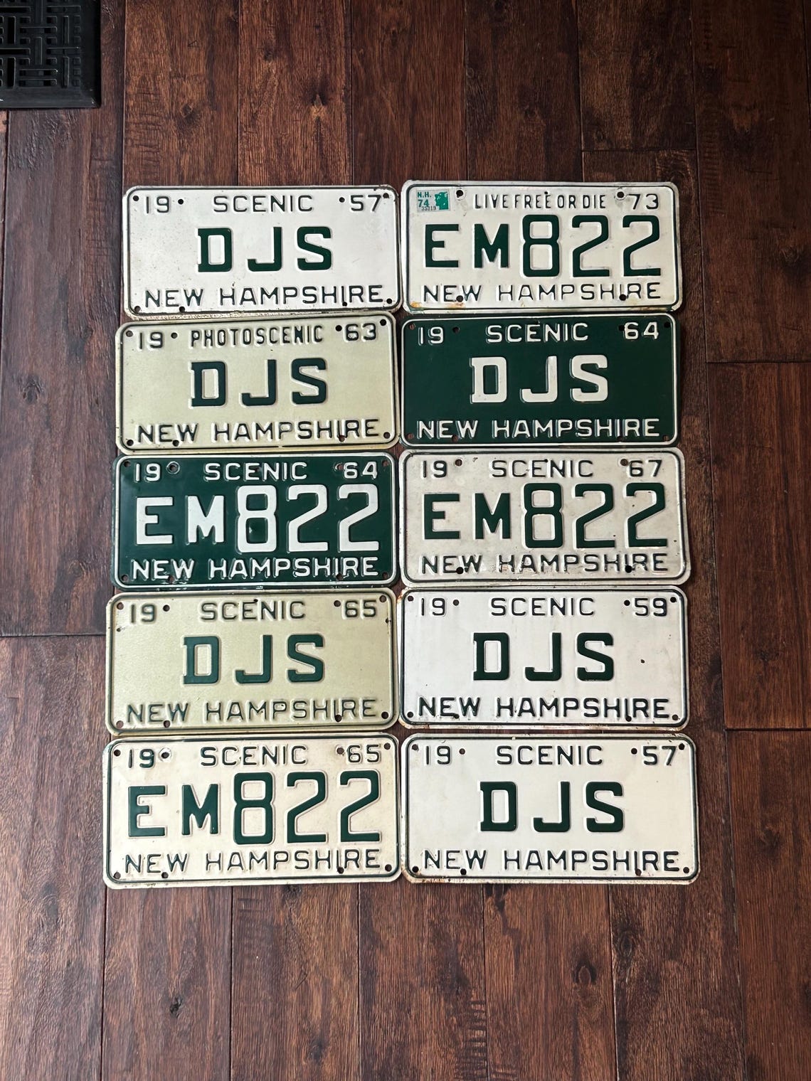 Vintage License Plates New Hampshire, Old License Plates, New Hampshire ...