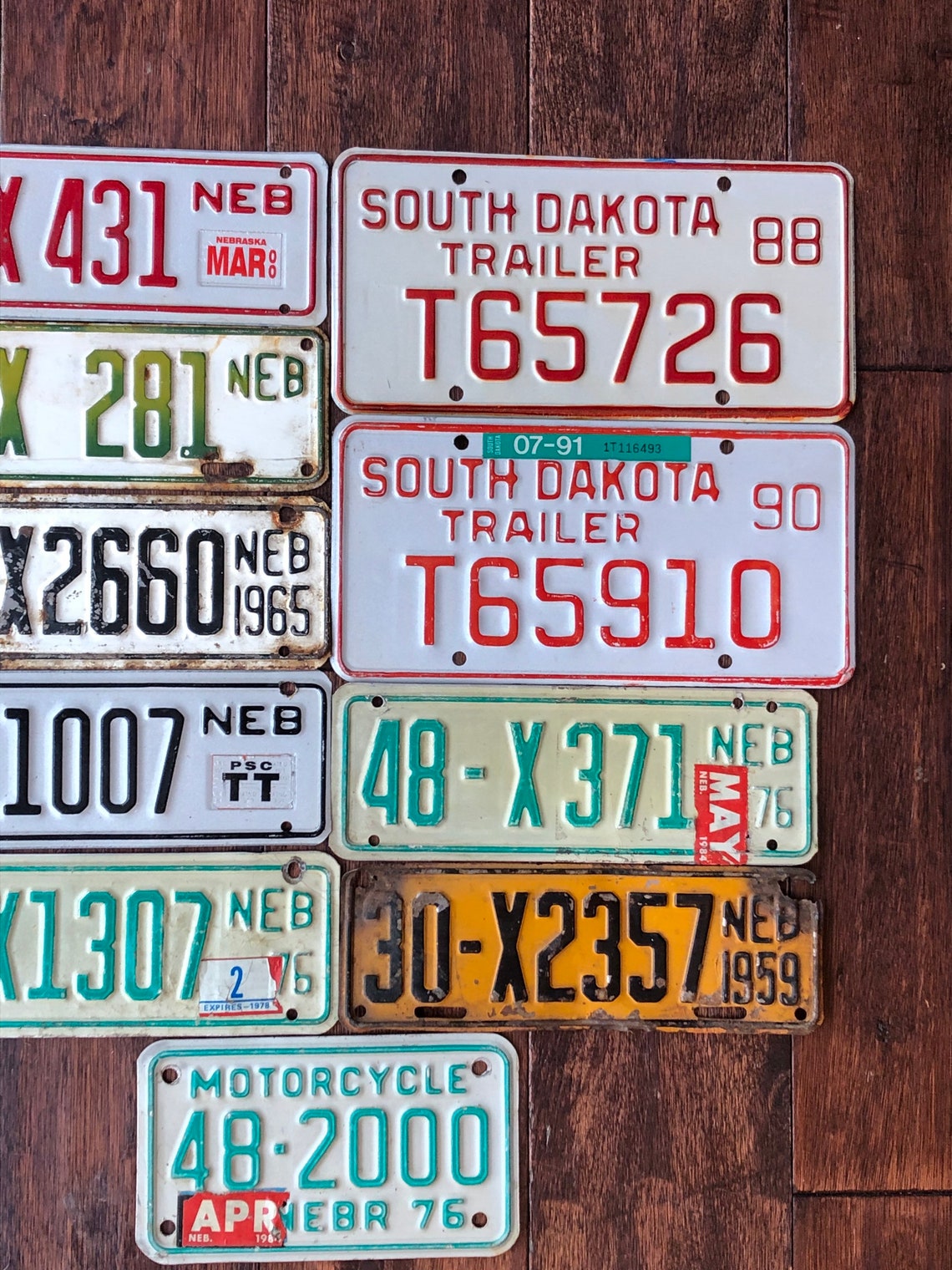 License Plates Your Choice Trailer Motorcycle, Minnesota South Dakota ...