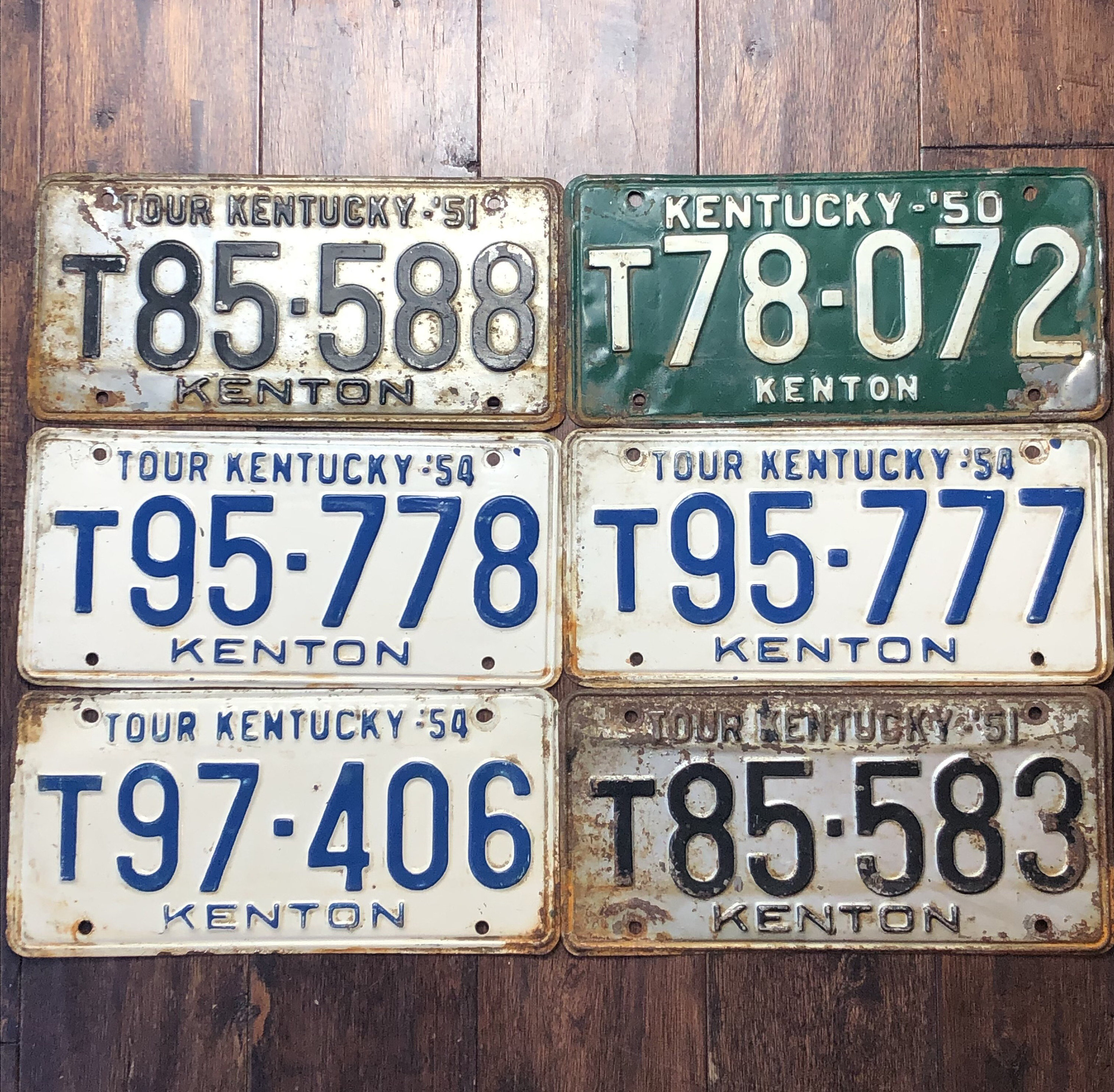 Current Kentucky License Plates
