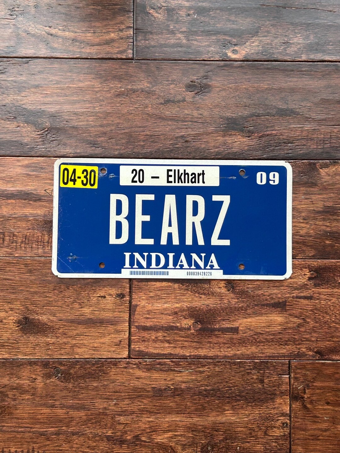 License Plate Indiana, Vanity License Indiana “bearz”, Vanity License ...