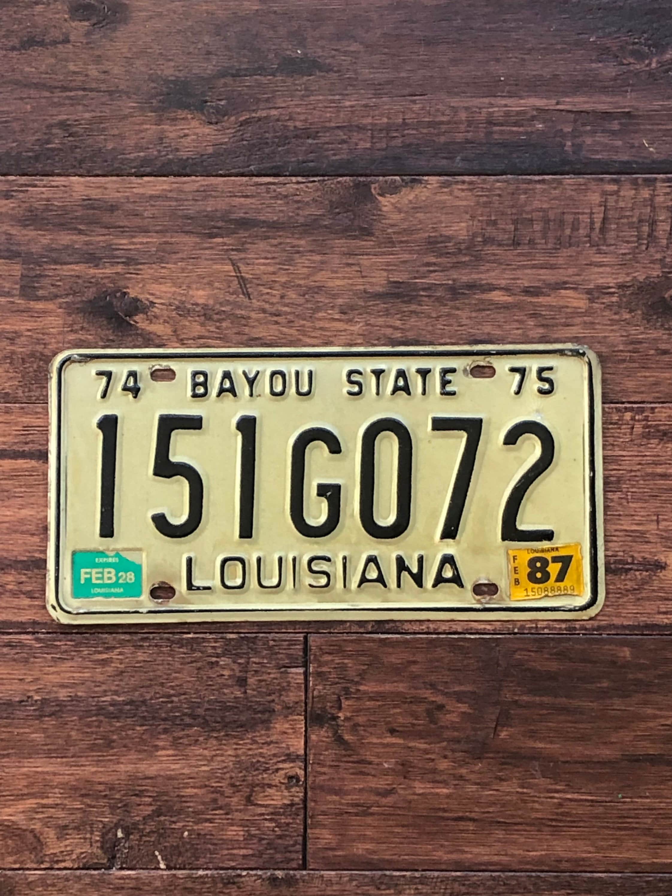 Louisiana State License Plate