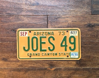 License Plate Arizona 1980s Vanity"40 B Low”, Vintage Arizona License ...