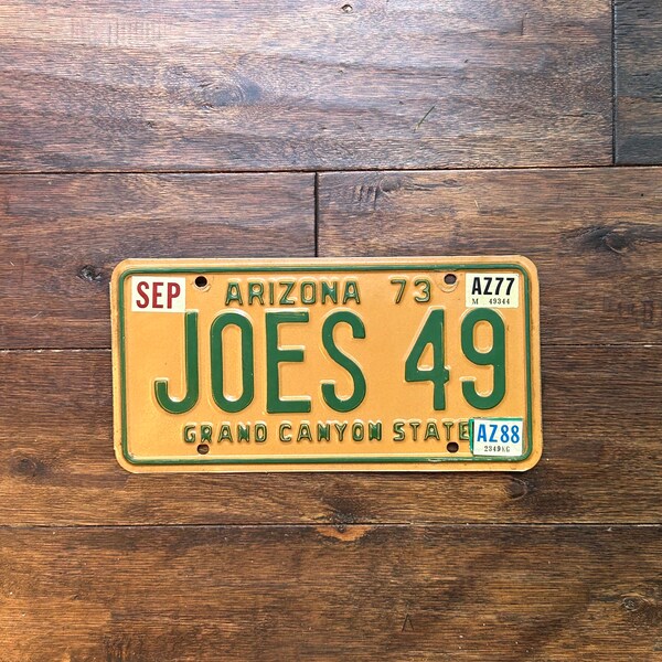 Arizona Vanity License Plate - Etsy