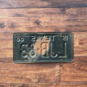 License Plate Texas 1966, Vintage Texas License Plate 1966, Texas ...