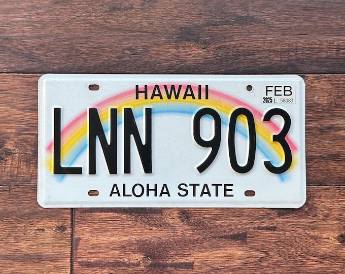 License Plate Hawaii, License Plate Hawaii, License Plates, Rainbow ...