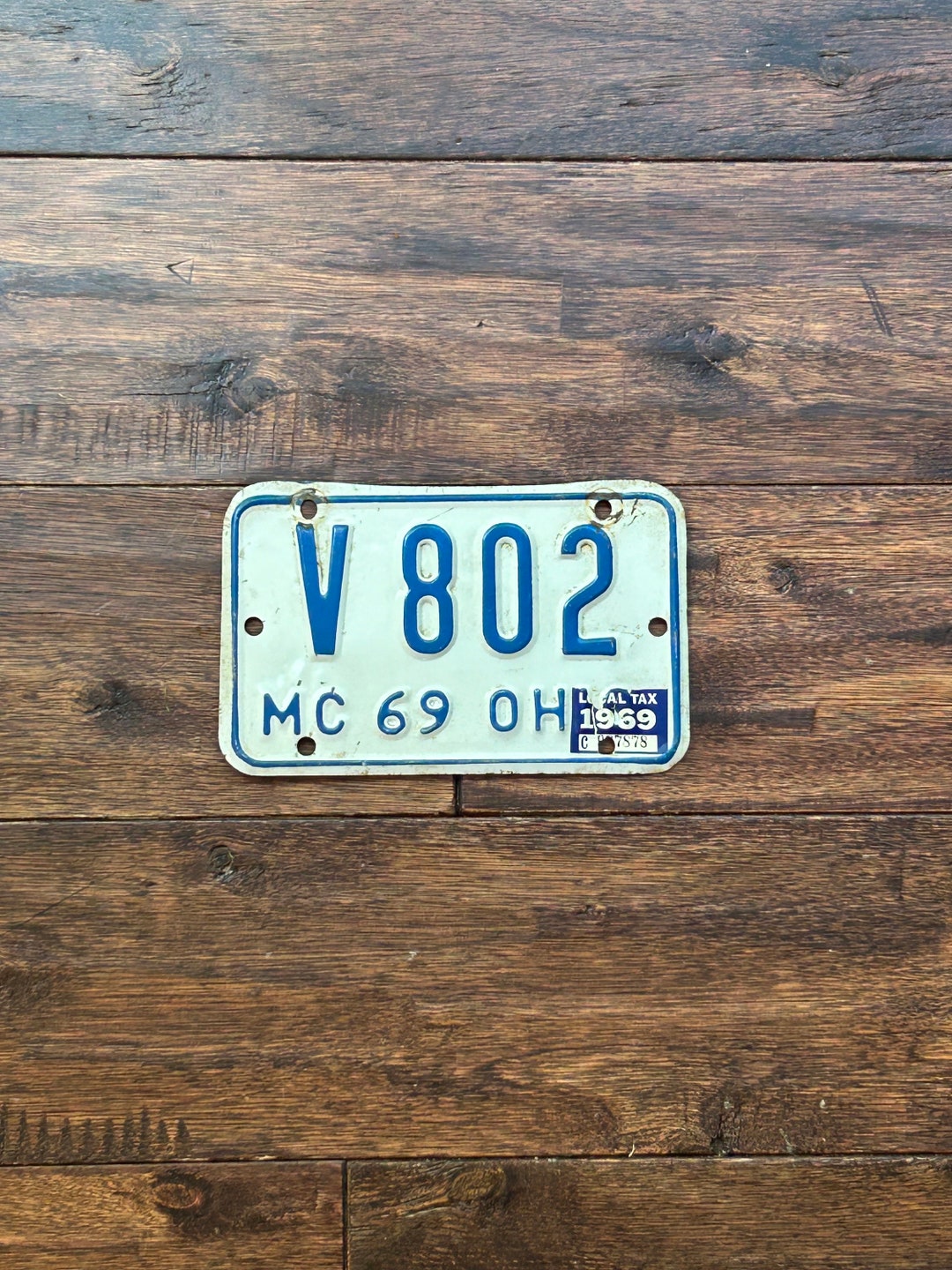 License Plate Motorcycle Ohio 1969, Ohio Motorcycle License Plate 1969 ...