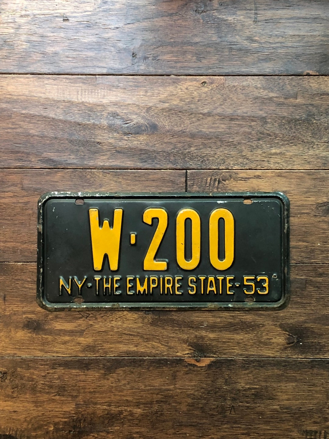License Plate New York 1953, New York License Plate 1953, New York ...