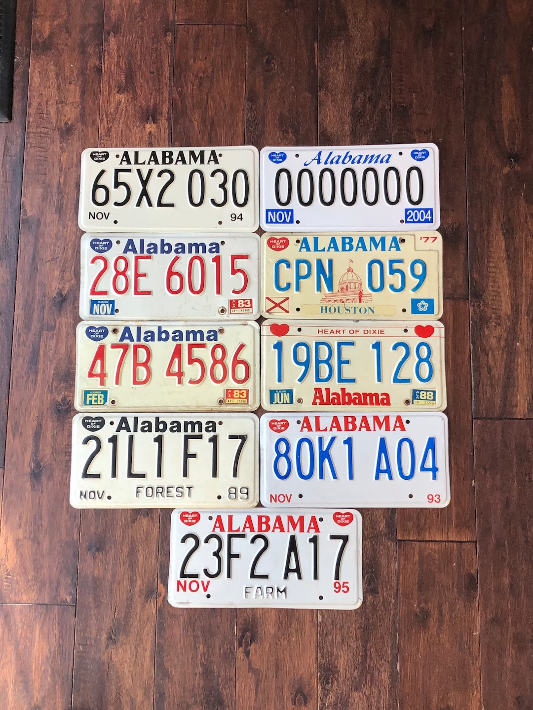 Alabama License Plates Your Choice, Vintage Alabama License Plates 1977 ...