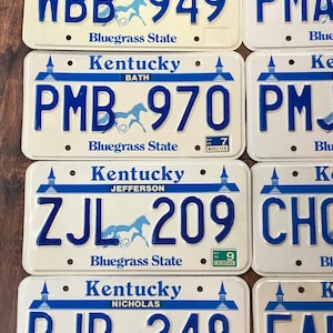 Kentucky Choice of License Plate, Pick Your Plate, License Plate ...