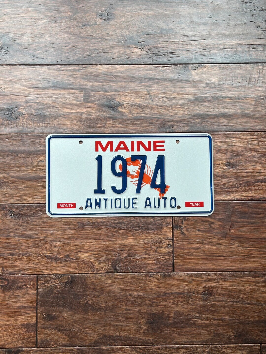 License Plate Maine Vanity 1974, Old Maine License Plate, Birthday ...