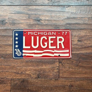 License Plate Michigan Vanity, Vintage Michigan License Plate Vanity ...