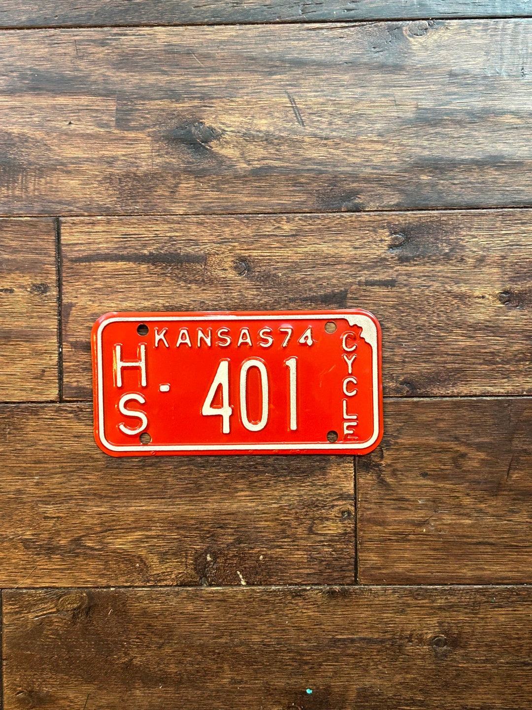 License Plate Motorcycle Kansas 1974, Kansas Motorcycle License Plate ...