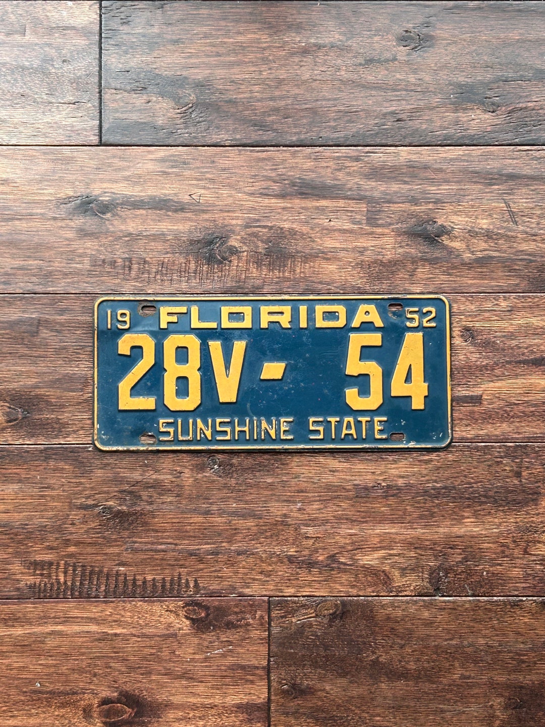 License Plate Florida 1952, Florida License Plate Pasco County, Florida ...