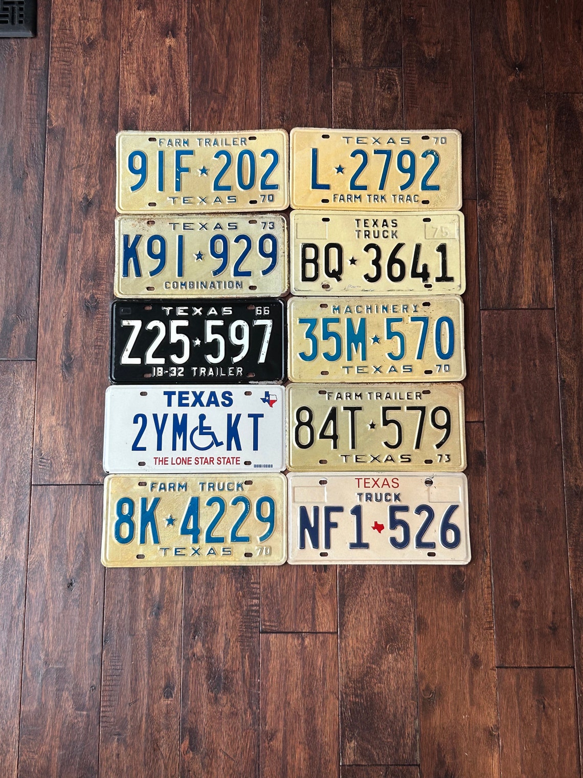 Texas License Plates Your Choice, Vintage Texas License Plates, 1966 ...