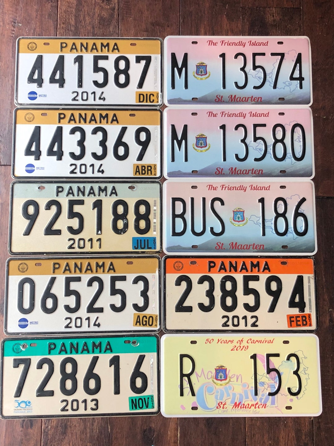 License Plate Your Choice St. Maarten Panama, Island License Plates ...