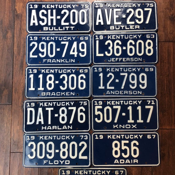 1971 Ky License Plate - Etsy