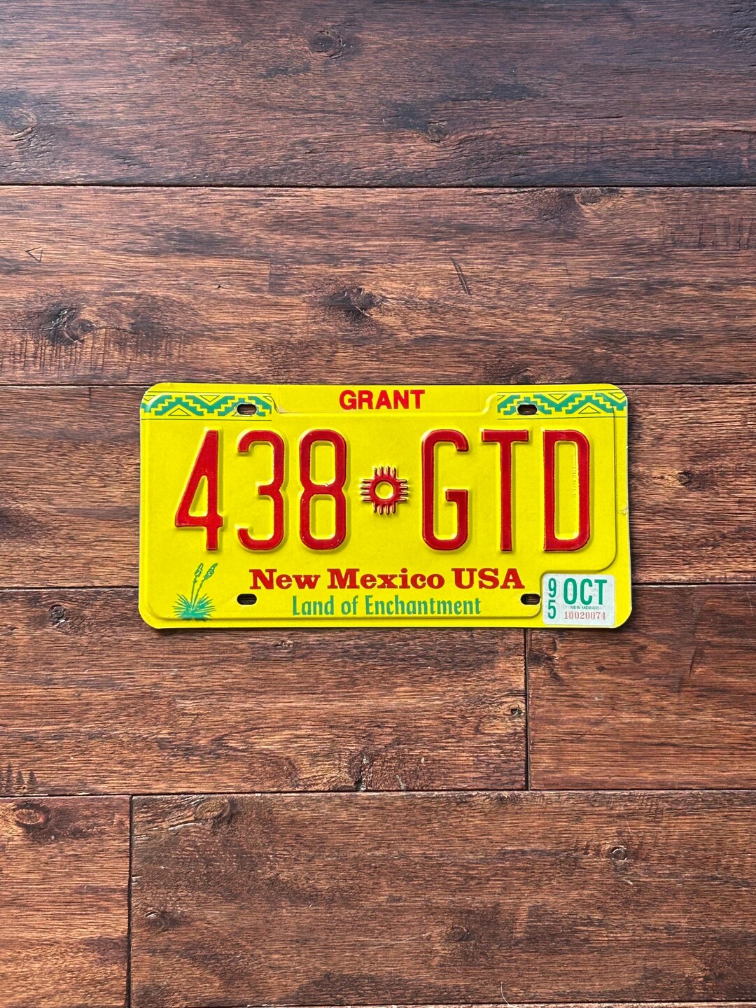 License Plate New Mexico Yellow 1995, New Mexico License Plate Yellow ...