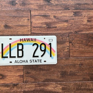 License Plate Hawaii license Plate Hawaii-license Plates rainbow Hawaii ...