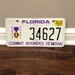 License Plate Florida Purple Heart Florida License Plate - Etsy