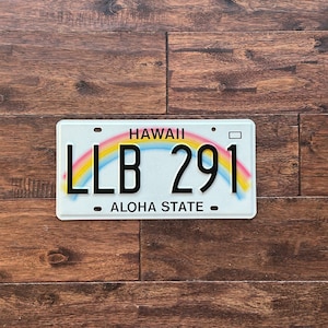 License Plate Hawaii license Plate Hawaii-license Plates rainbow Hawaii ...