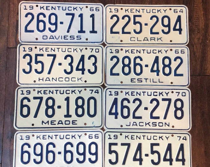 Kentucky Choice of License Plate, Pick Your Plate, License Plates ...