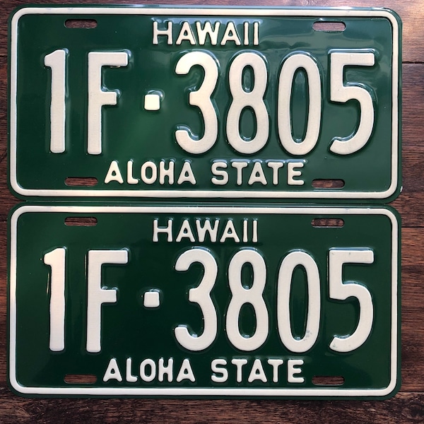 Hawaii License Plate - Etsy