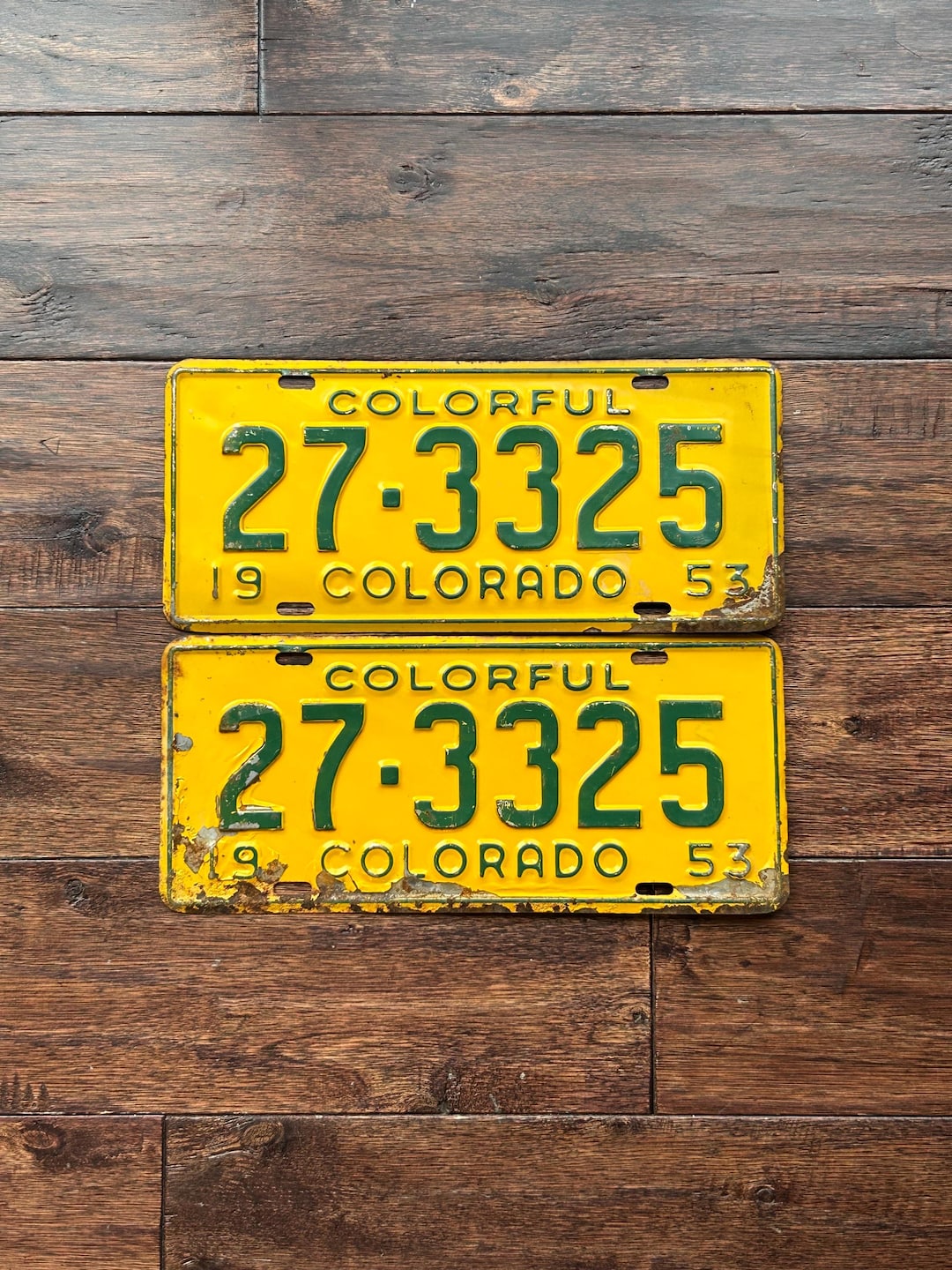 License Plate Colorado, Colorado License Plate 1953, Vintage Colorado ...