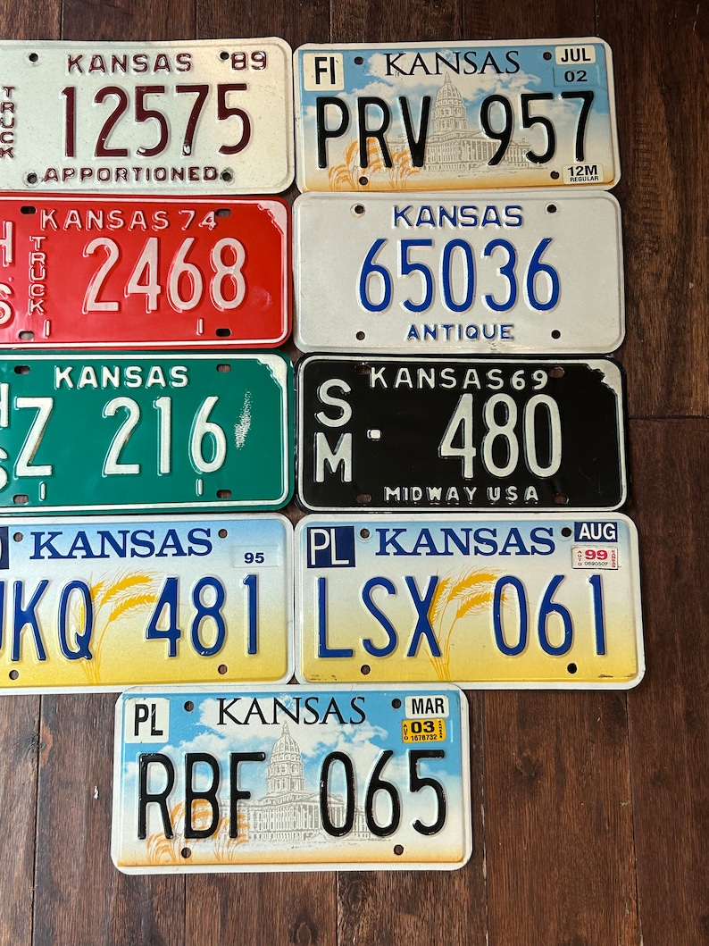 Kansas Choice of License Plate, Pick Your Plate, License Plates Kansas ...