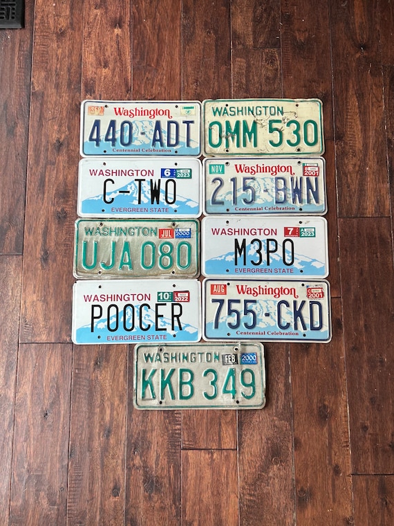 Antique License Plates Washington