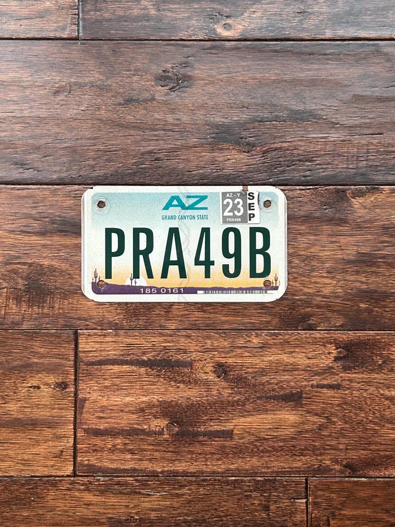 License Plate Arizona, Arizona Motorcycle License Plate 2023 ...
