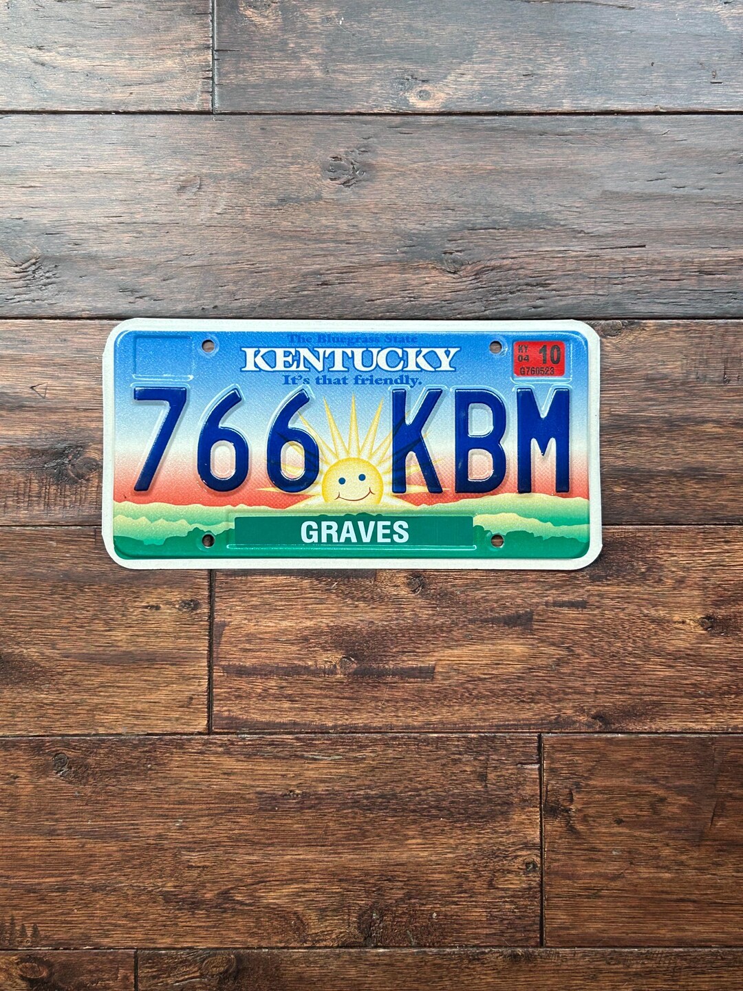 License Plate Kentucky, Kentucky License Plate Smile, Kentucky License ...