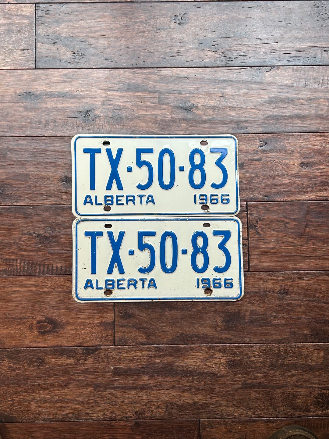 License Plate Alberta Canada 1966 Pair, 1966 Alberta Canada Pair ...